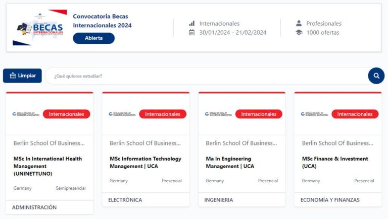 Convocatoria de Becas Internacionales MESCyT 2024